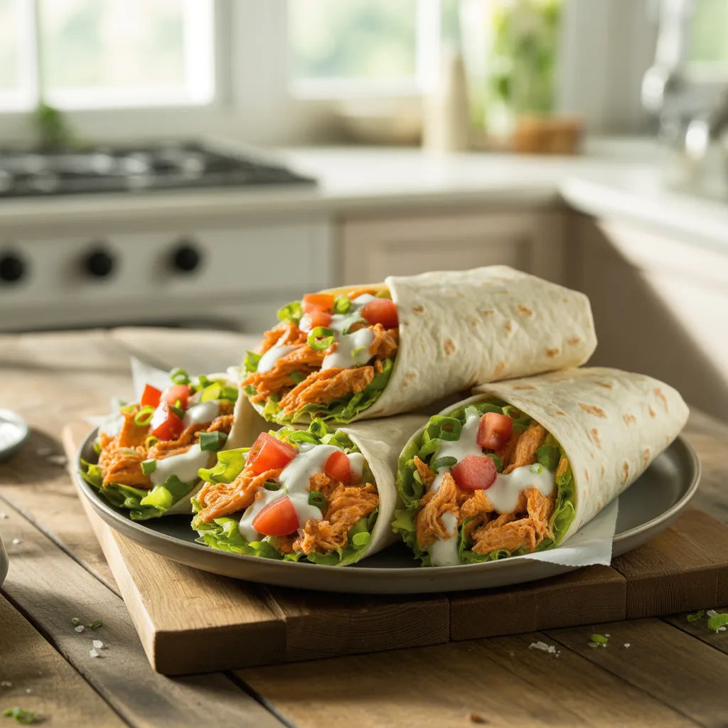 Crispy Buffalo Chicken Ranch Wraps Your Family Will Love