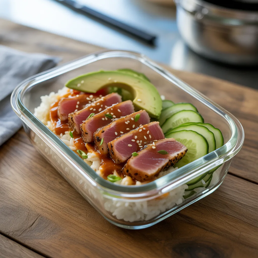 Sweet Chili Tuna Rice Meal Prep Bowls You'll Crave