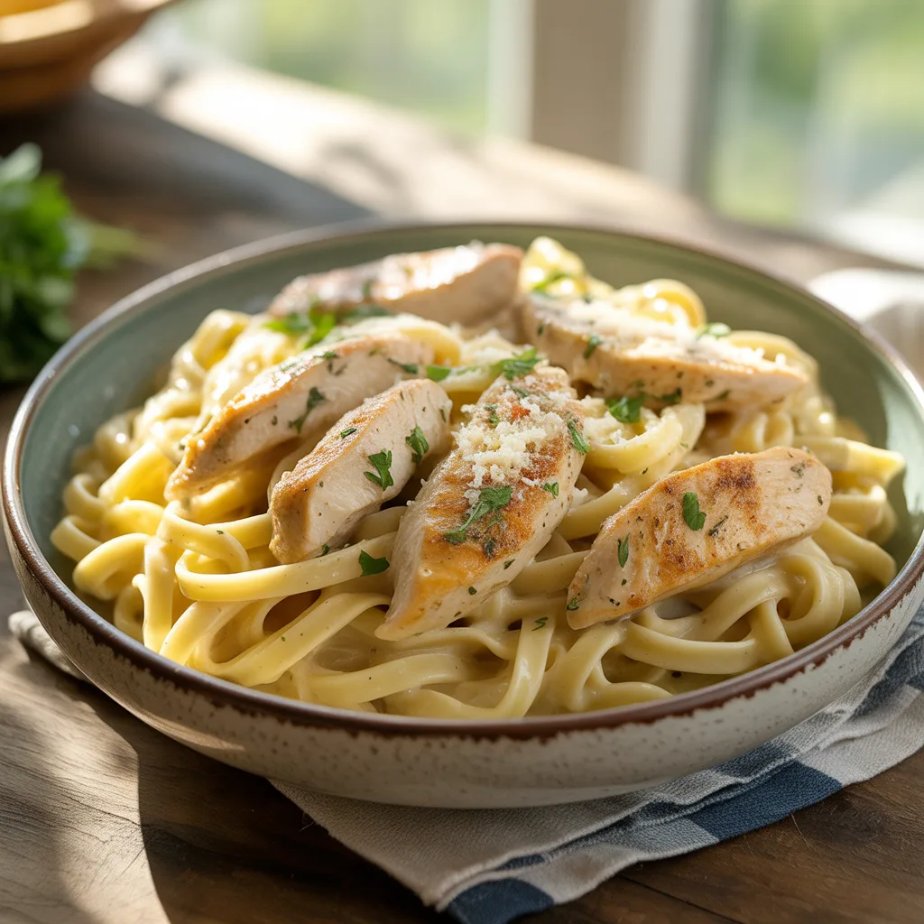 Creamy One-Pot Garlic Chicken Pasta for Easy Lunches
