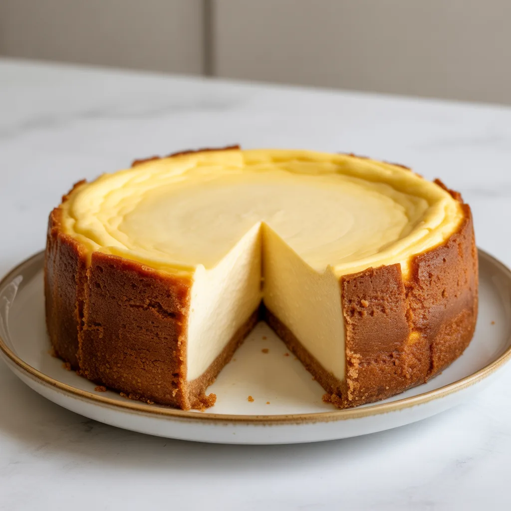 Classic Bakery-Style Cheesecake with Buttery Graham Crust