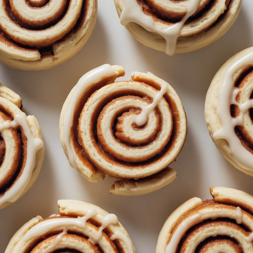 Cinnamon Roll Swirl Cookies with Sweet Vanilla Glaze