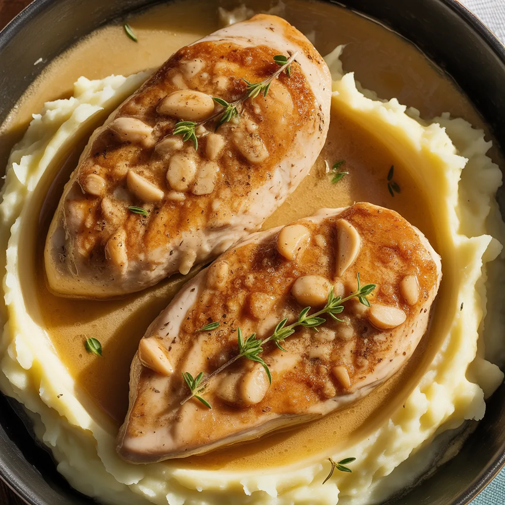 Honey Dijon Chicken Breast with Creamy Pan Sauce