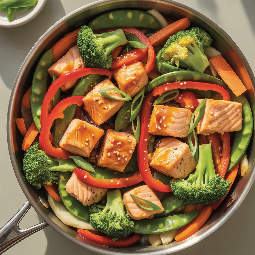 Teriyaki-Style Salmon & Veggie Stir Fry: A Quick & Healthy Dinner