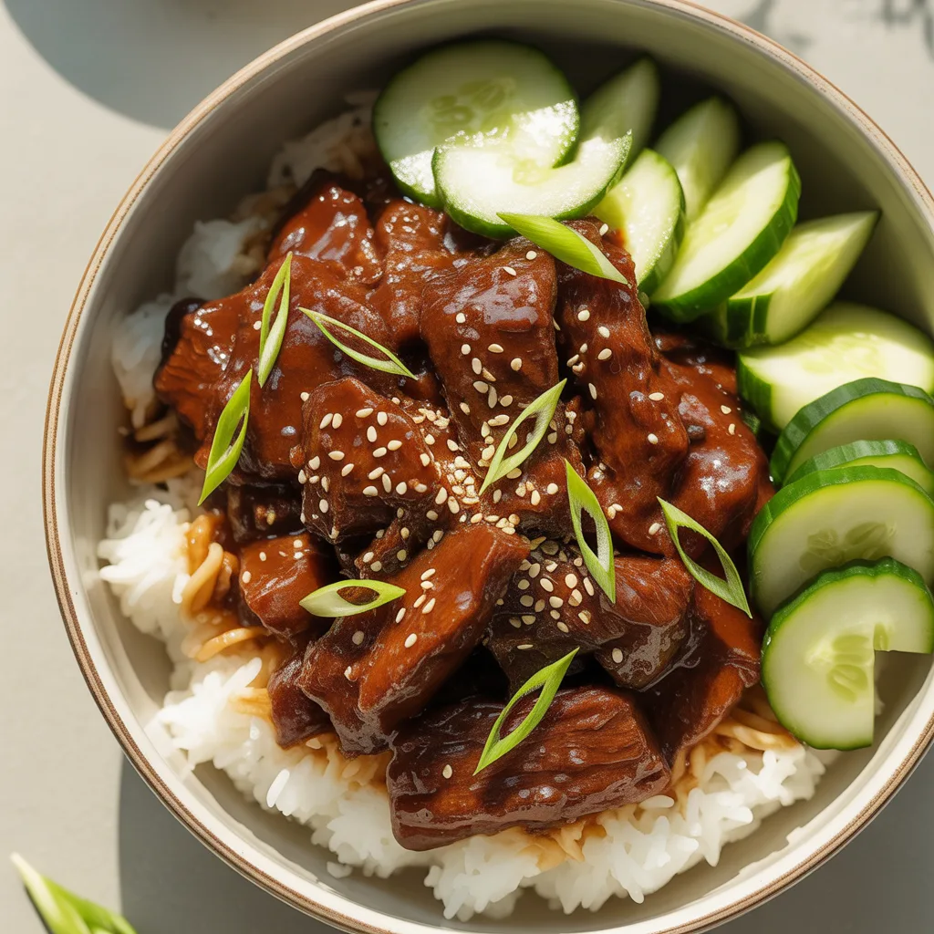 Slow Cooker Korean BBQ Beef Bowls: A Sweet, Sticky, Cozy Dinnertime Win