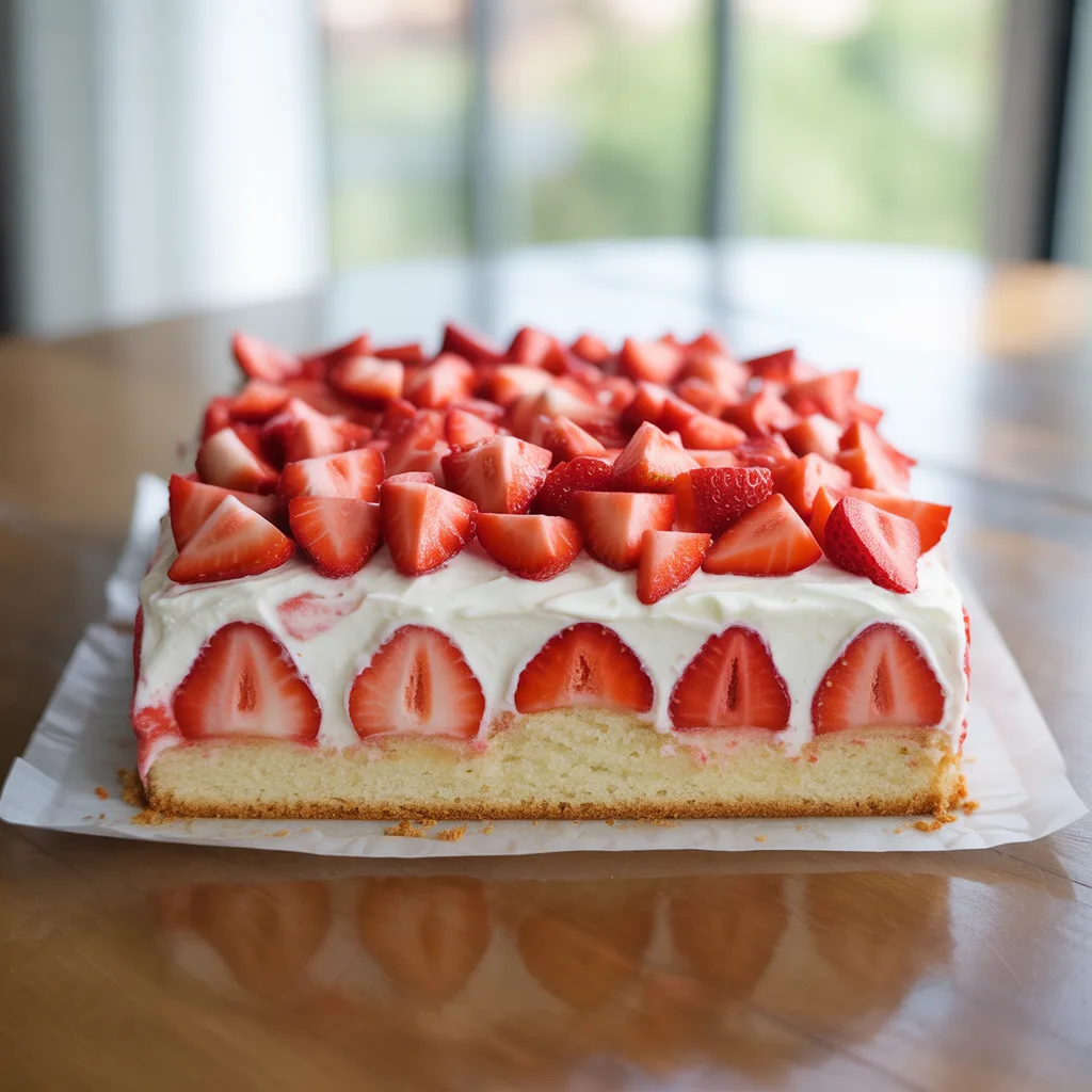 Easy One-Pan Strawberry Shortcake Sheet Cake for Busy Bakers