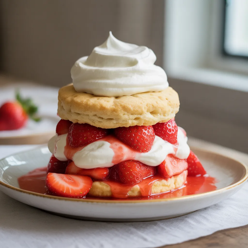 Your New Classic Strawberry Shortcake with Fluffy Biscuit Layers