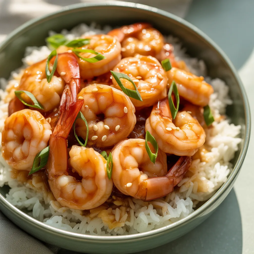 Sticky Sweet Chili Shrimp Bowls Better Than Takeout