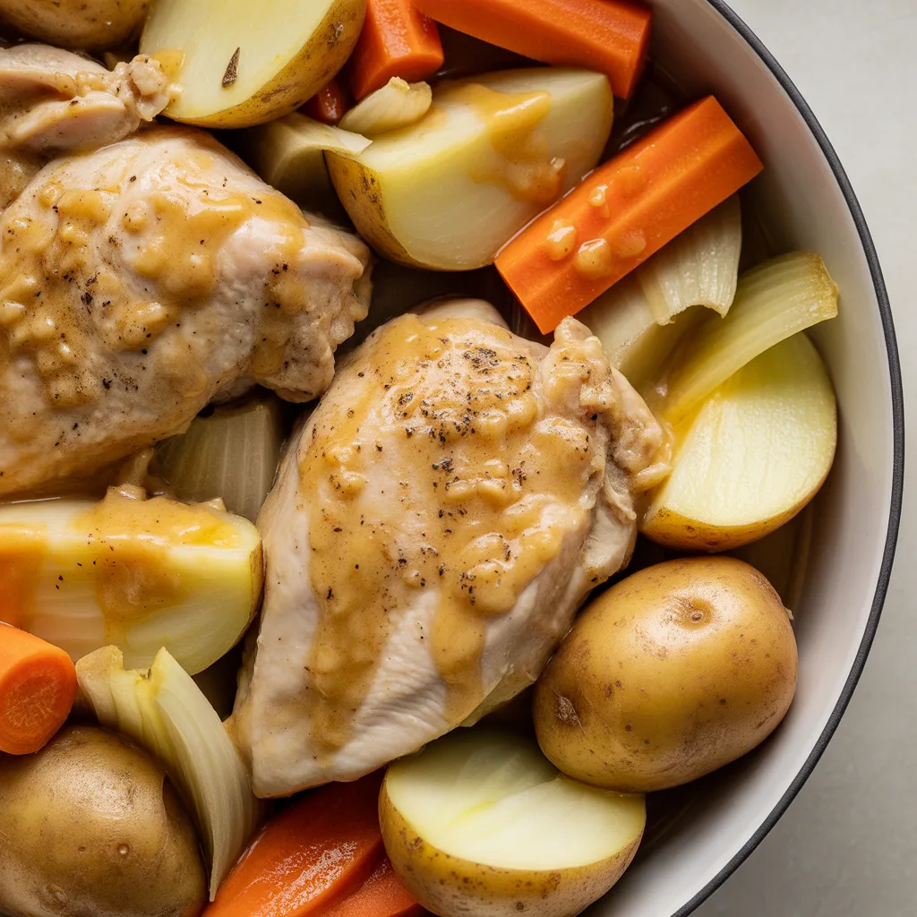 Dump-and-Go Slow Cooker Honey Mustard Chicken & Veggies